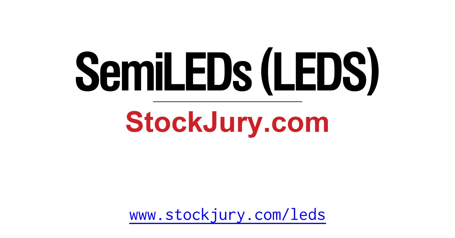 SemiLEDs (LEDS) Stock - StockJury.com