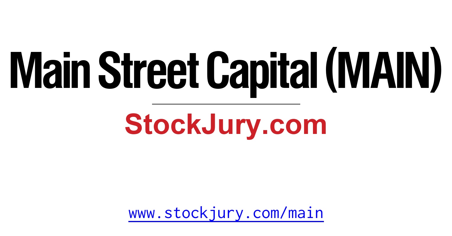 Main Street Capital (MAIN) Stock - StockJury.com